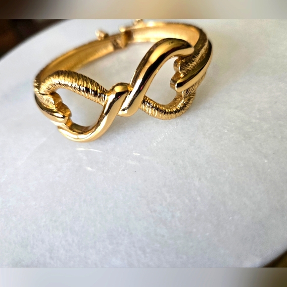 Jewelry | Vintage Monet Gold Plated Infinity Bracelet | Poshmark